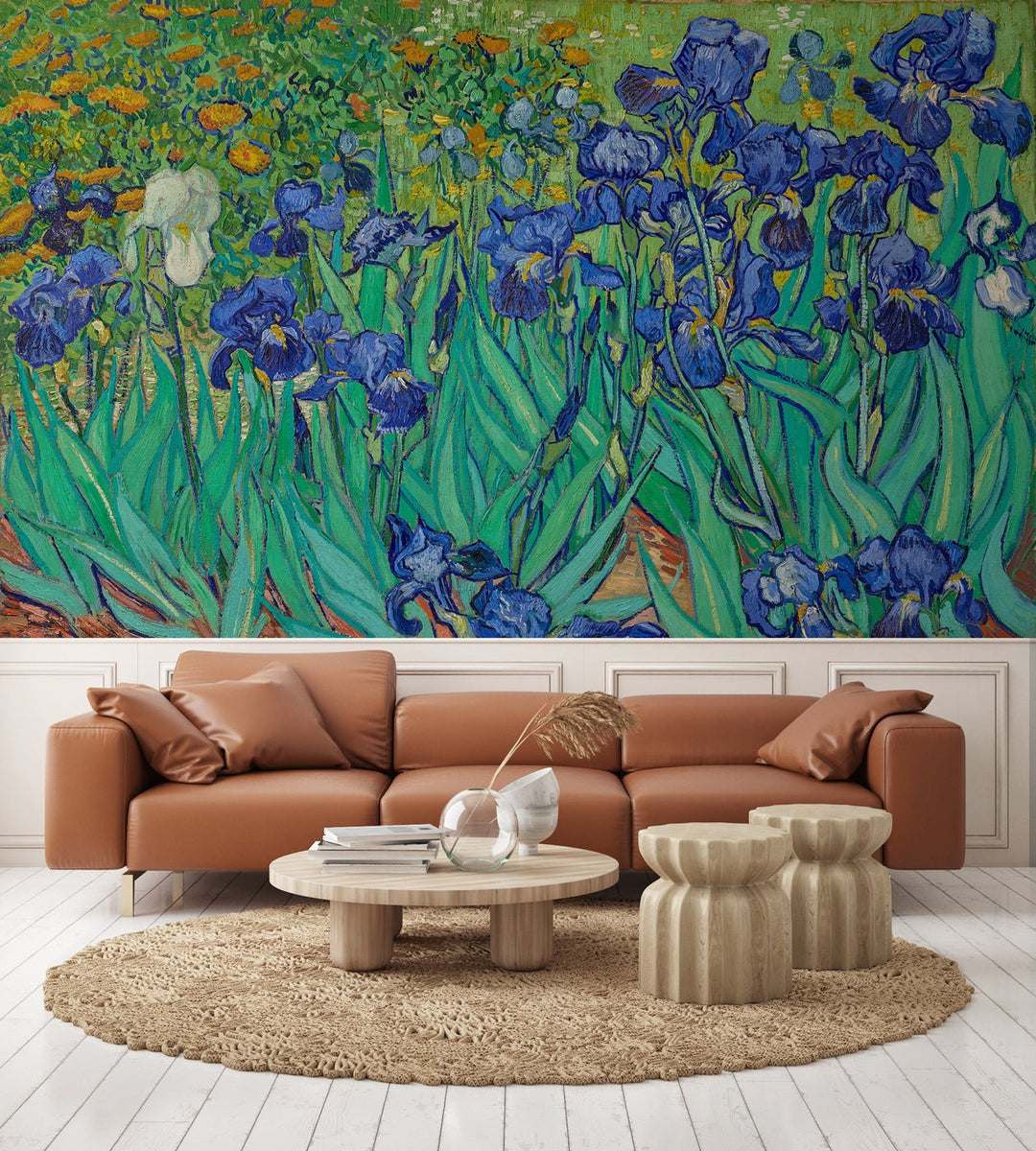 Iris flower wallpaper - Oeuvre Van Gogh sur vos murs - Muralconcept