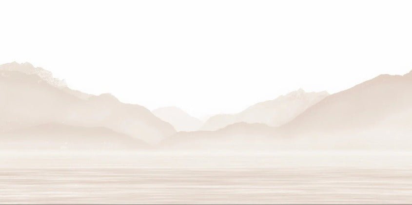 Annecy and its peaceful lake beige wallpaper - Muralconcept