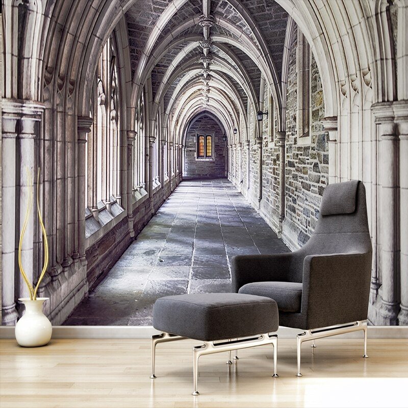 Wallpaper trompe l'oeil alcove Cathedral Parisiene - Muralconcept