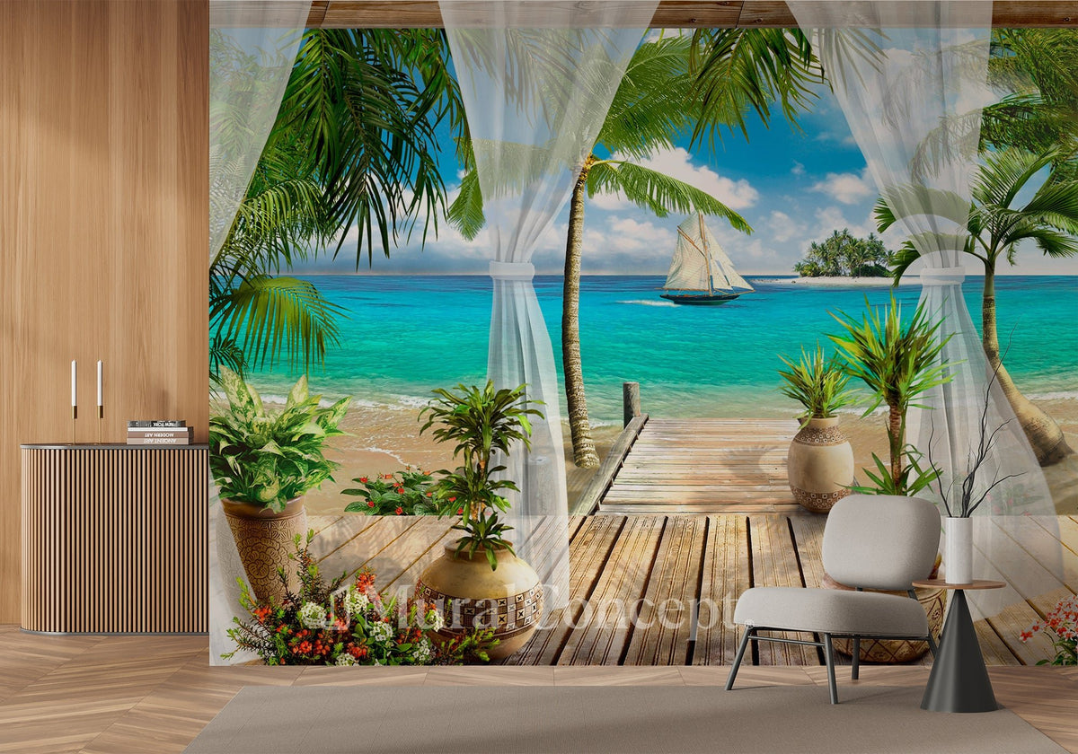 Windows Sea wallpaper - Muralconcept
